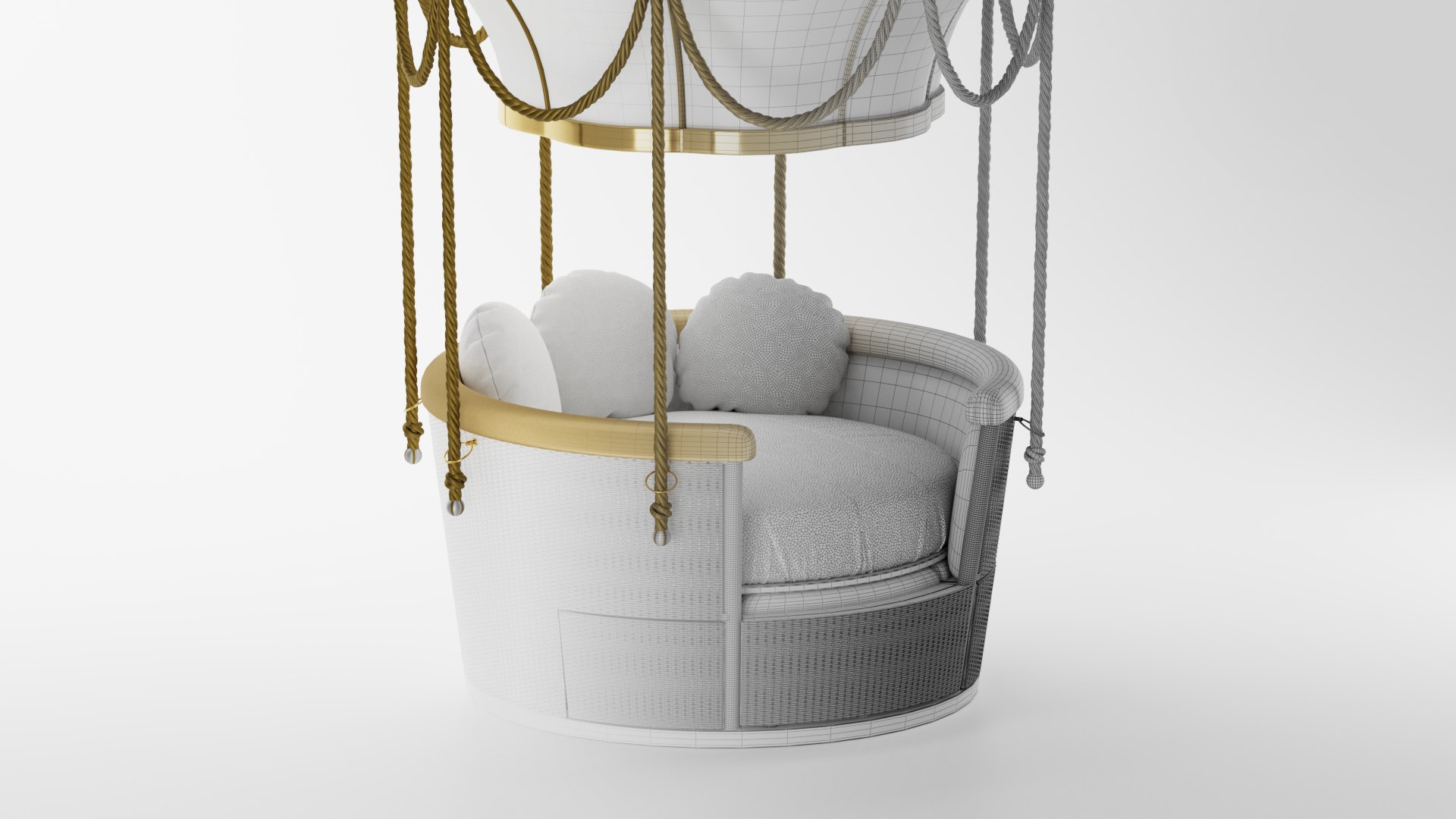 Fantasy Air Balloon Bed And Sofa Model - TurboSquid 2329785