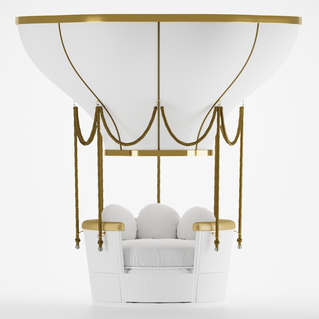 Fantasy Air Balloon Bed And Sofa Model - TurboSquid 2329785