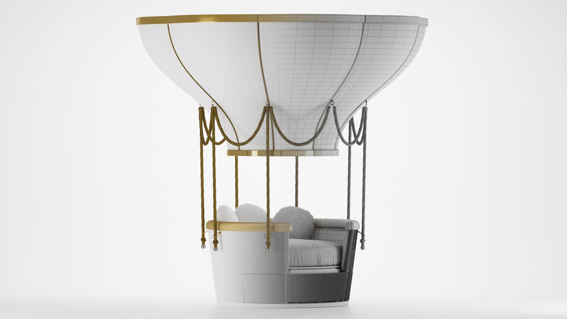 Fantasy Air Balloon Bed And Sofa Model - TurboSquid 2329785