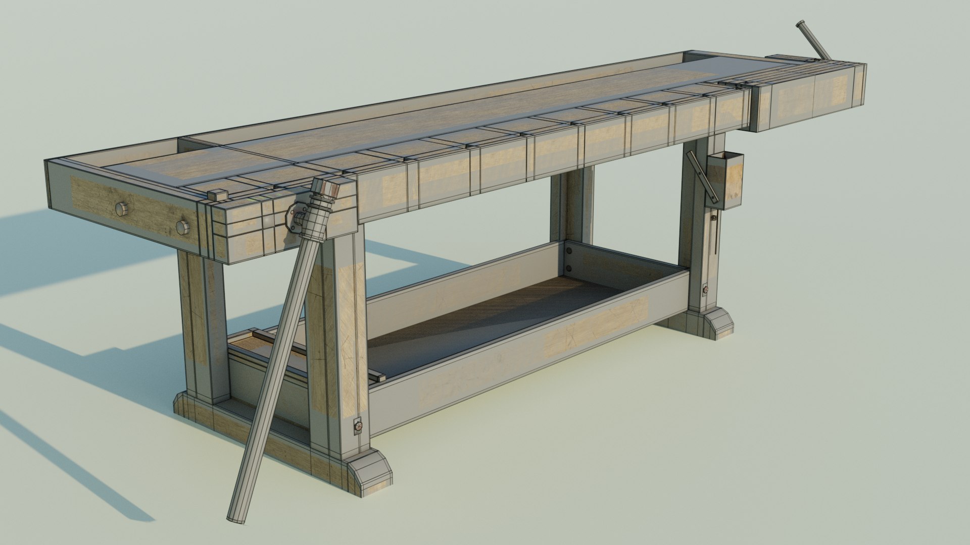 3D Realistic Workbench Model - TurboSquid 1609131