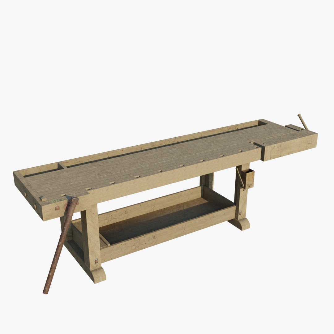 3D Realistic Workbench Model - TurboSquid 1609131