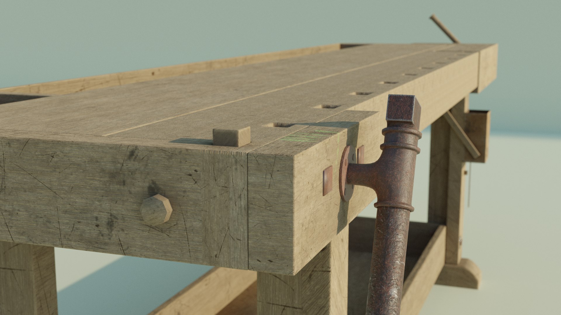 3D Realistic Workbench Model - TurboSquid 1609131