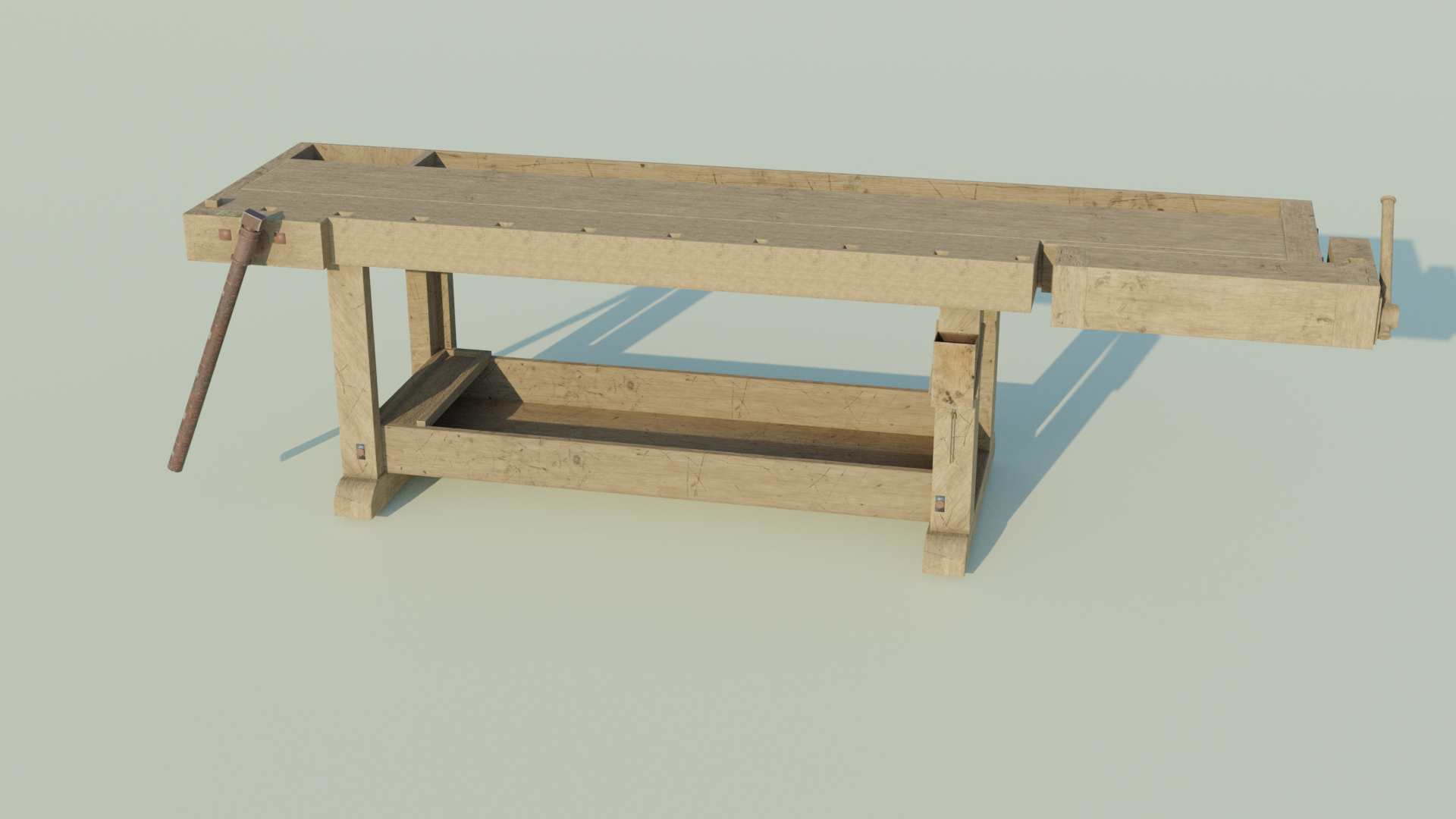 3D Realistic Workbench Model - TurboSquid 1609131