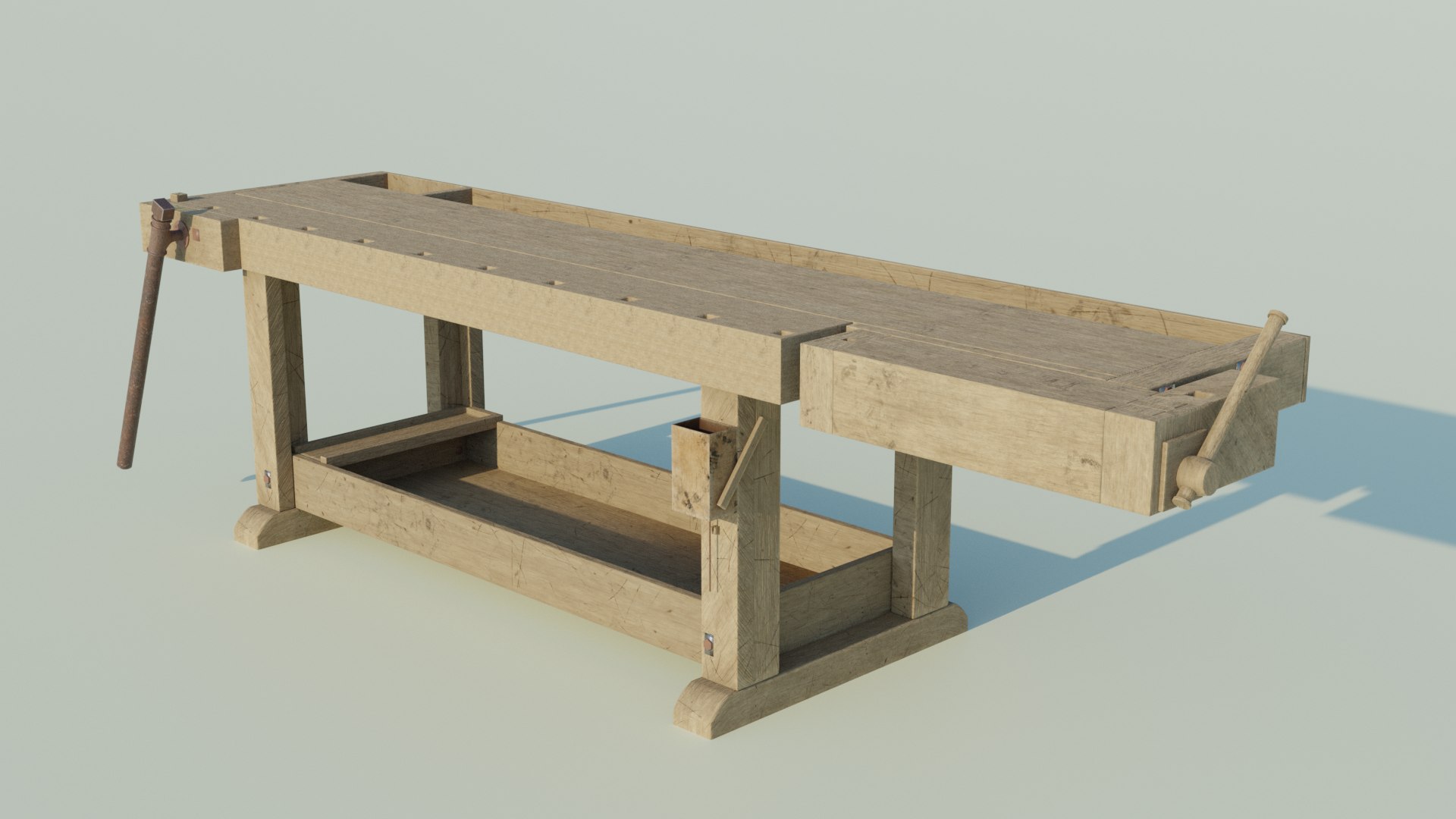 3D Realistic Workbench Model - TurboSquid 1609131