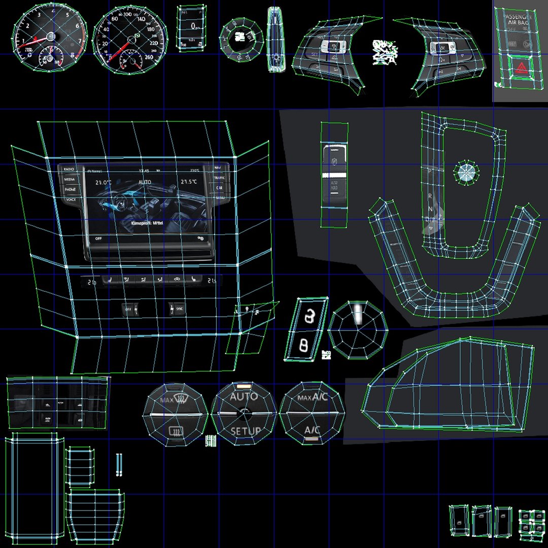 3d model 2013 golf 5-door