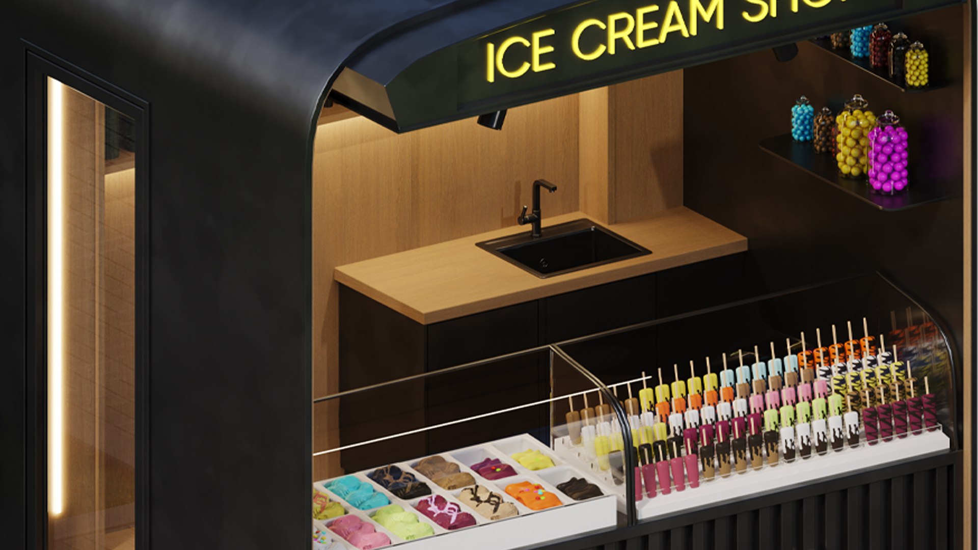 Ice Cream Shop 01 By Devran3D 3D Model - TurboSquid 2355615