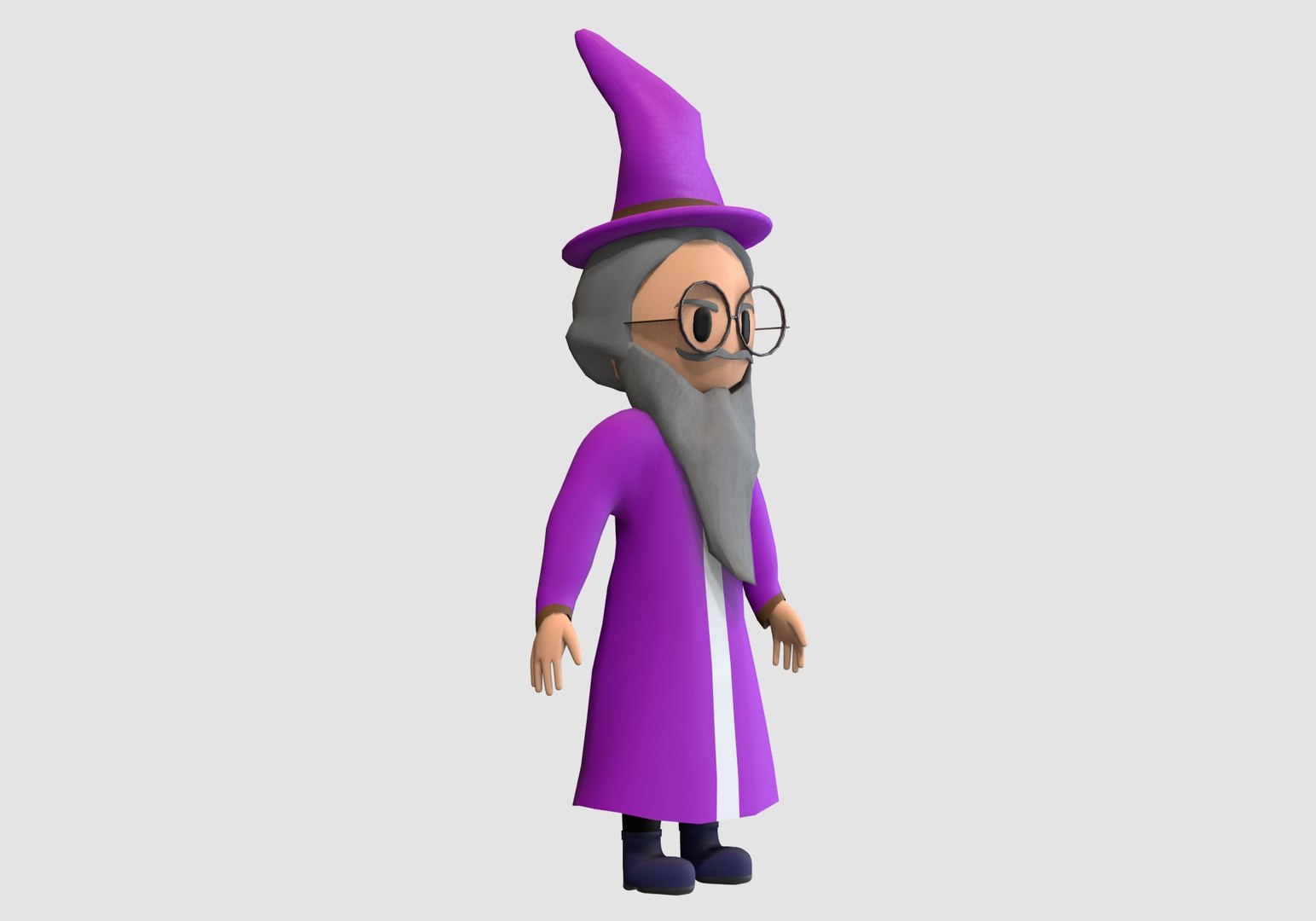 3D Male Cartoon Wizard - TurboSquid 1929944