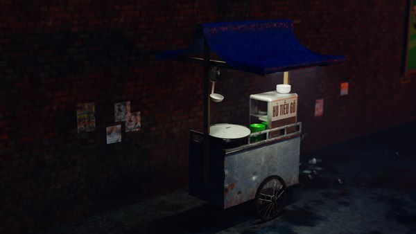 modelo 3d Carro de fideos - TurboSquid 1884142