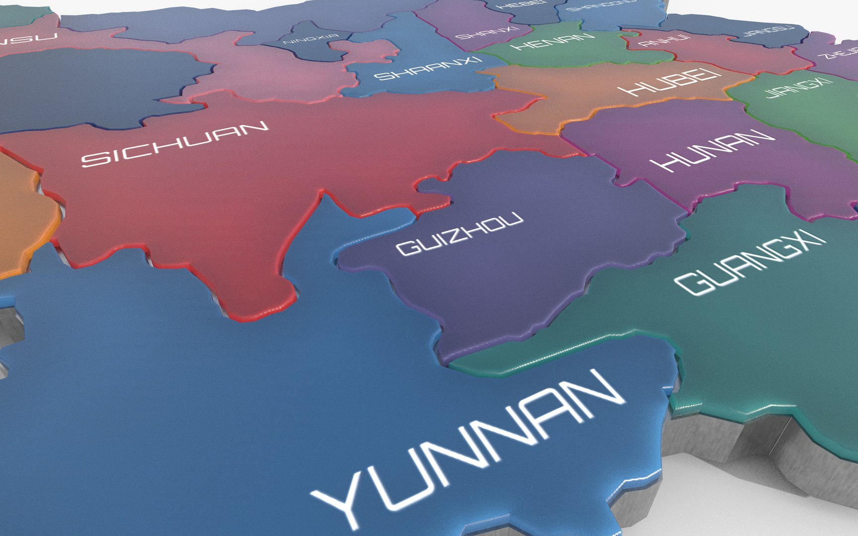 China Map 3D Model - TurboSquid 2389093