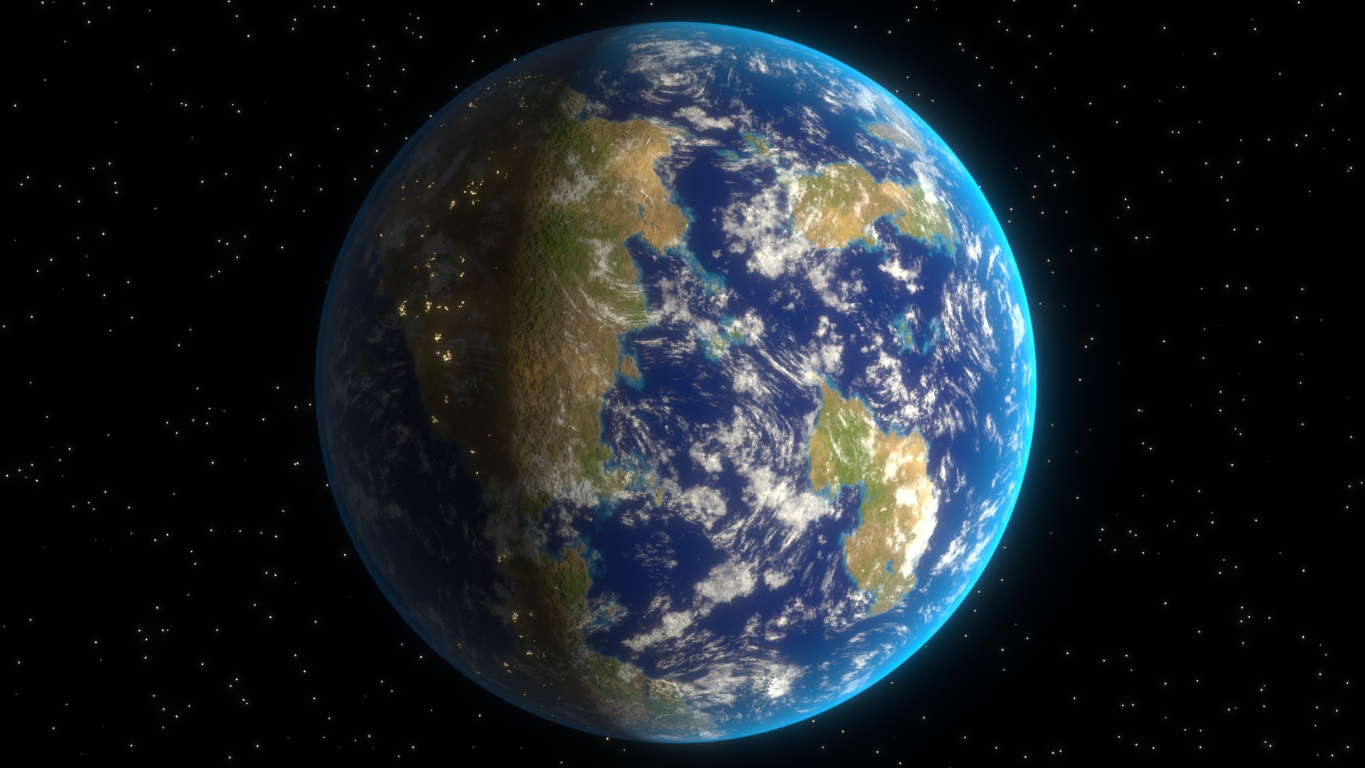 3D Completely Procedural Earth-Blender - TurboSquid 1736162