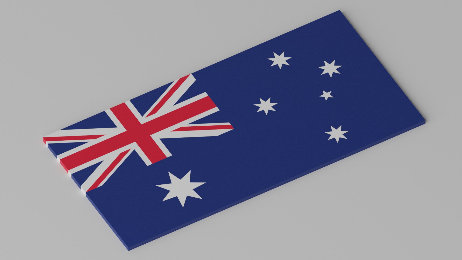 Australia Flag 3D Model - TurboSquid 2207552