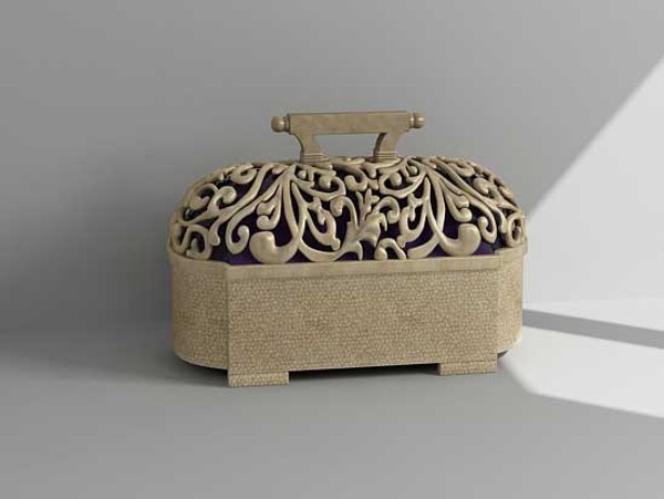 3d model decorative box accessory