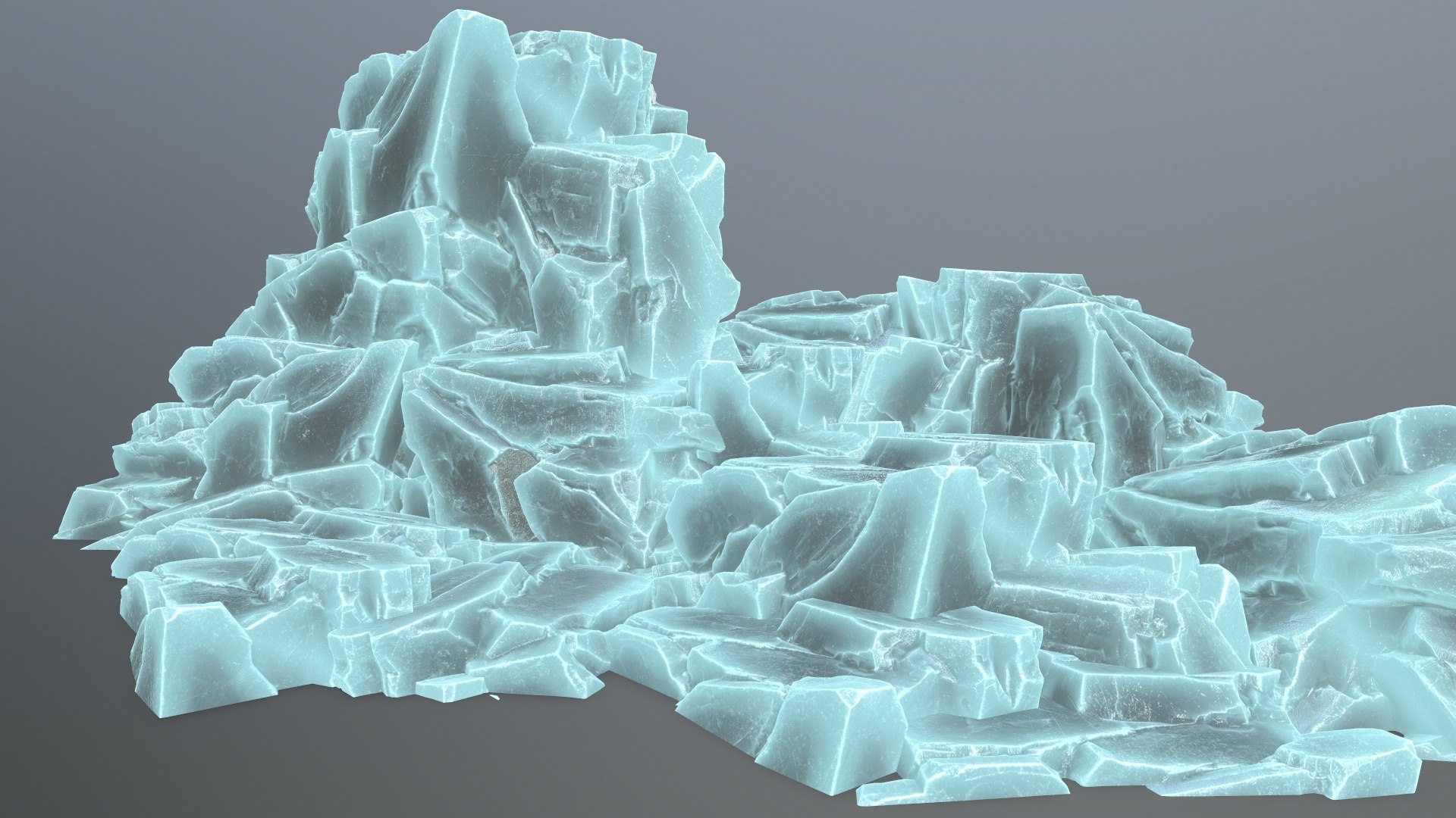 Ice Rocks Model - TurboSquid 2303606