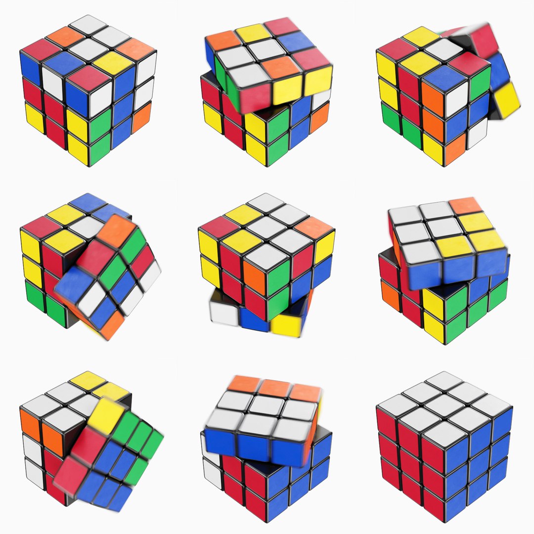 3D Model Rubik Cube Animation Solved - TurboSquid 1521870