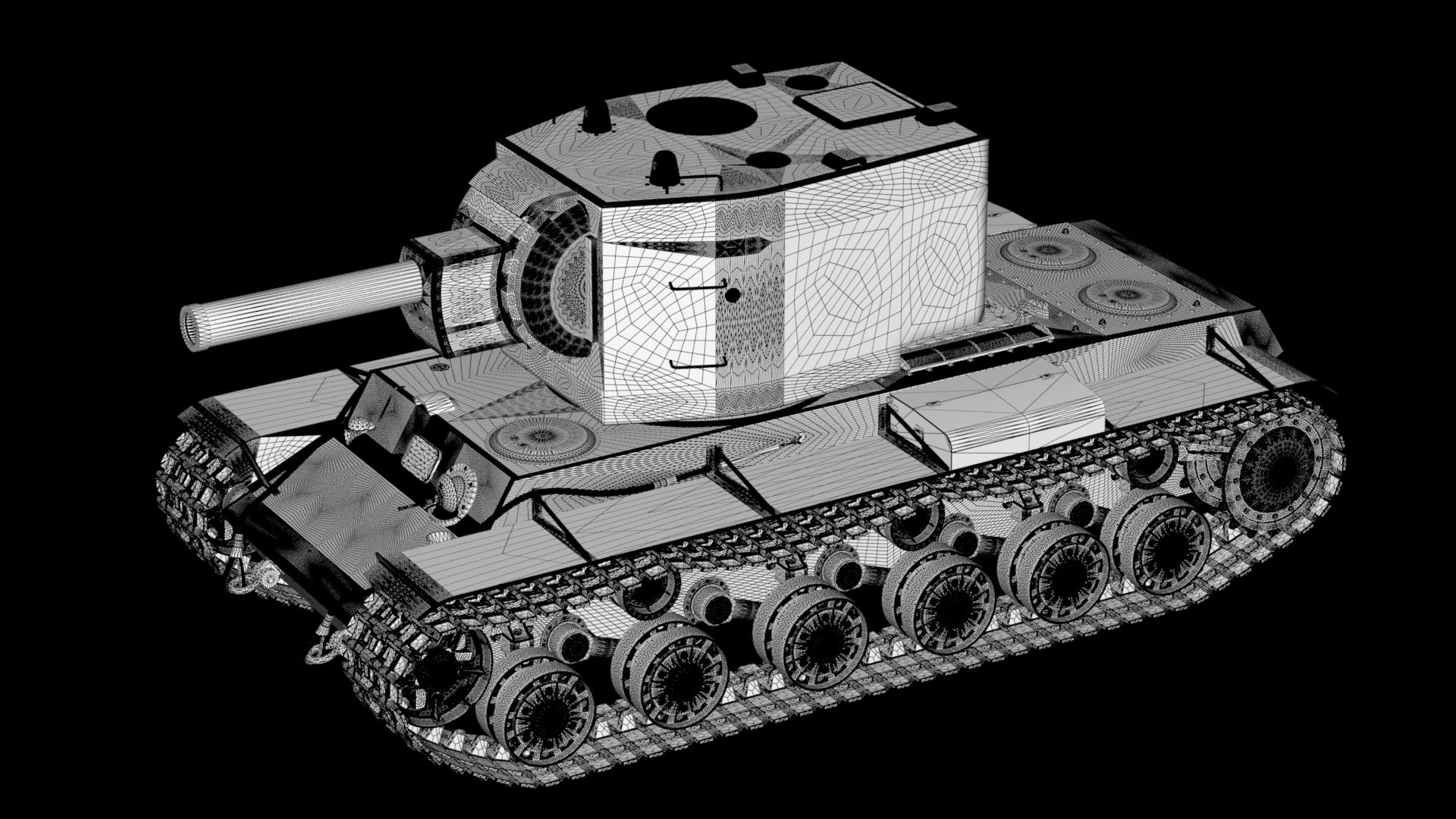 3D Model 4K Textures KV2 Russian Tank - TurboSquid 2032170