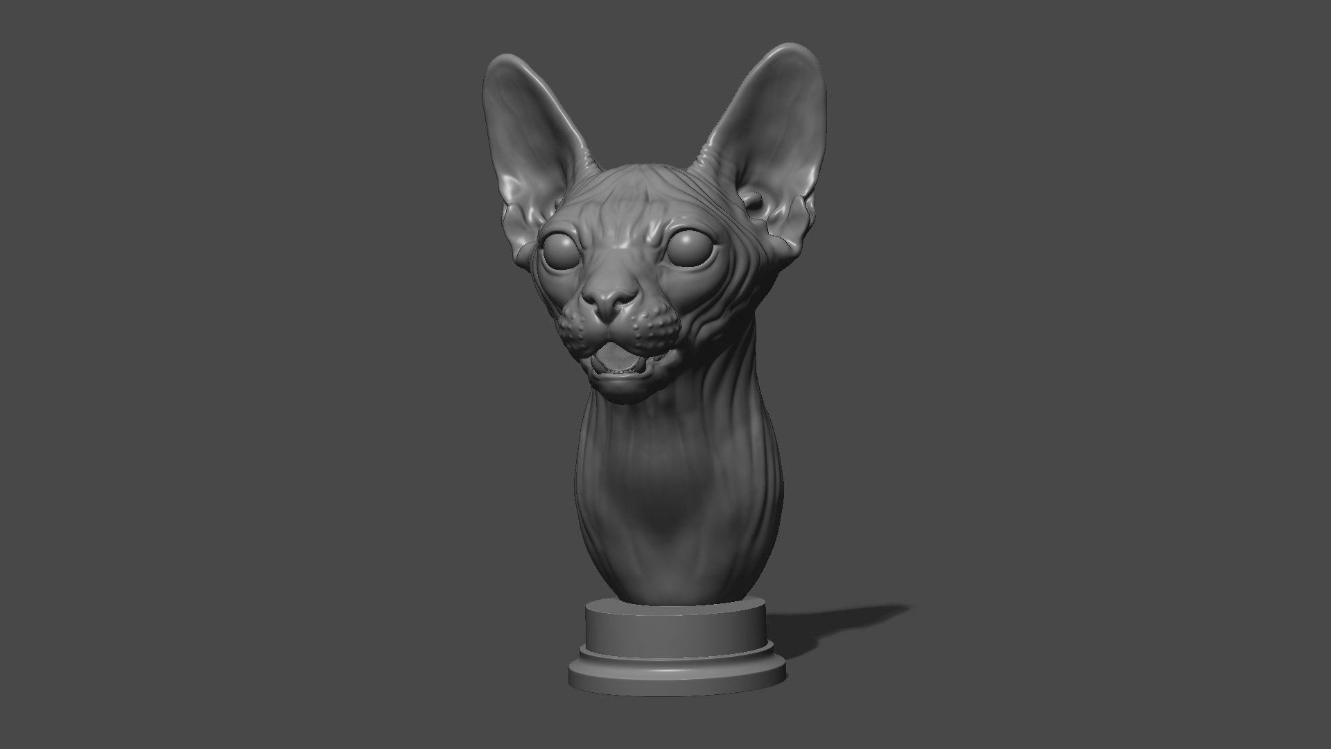 3D Sphinx Cat Head Model - TurboSquid 2327440