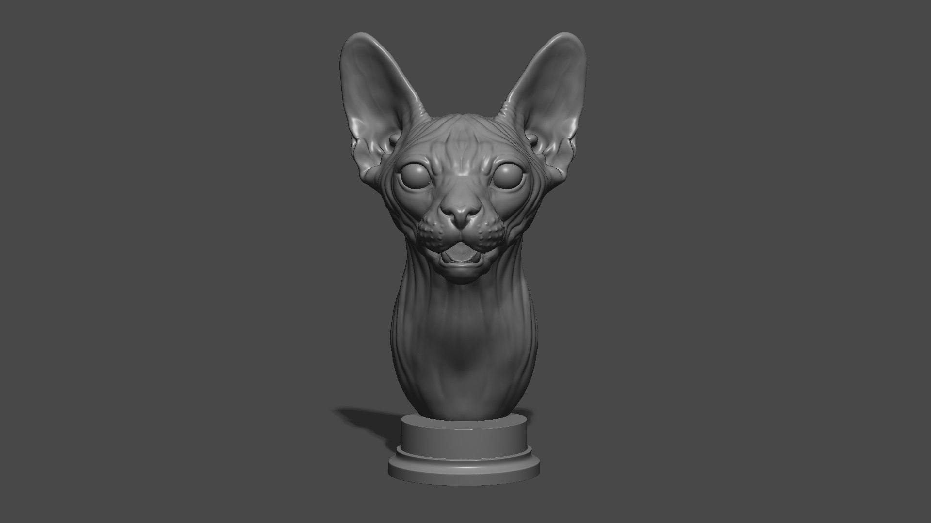 3D Sphinx Cat Head Model - TurboSquid 2327440