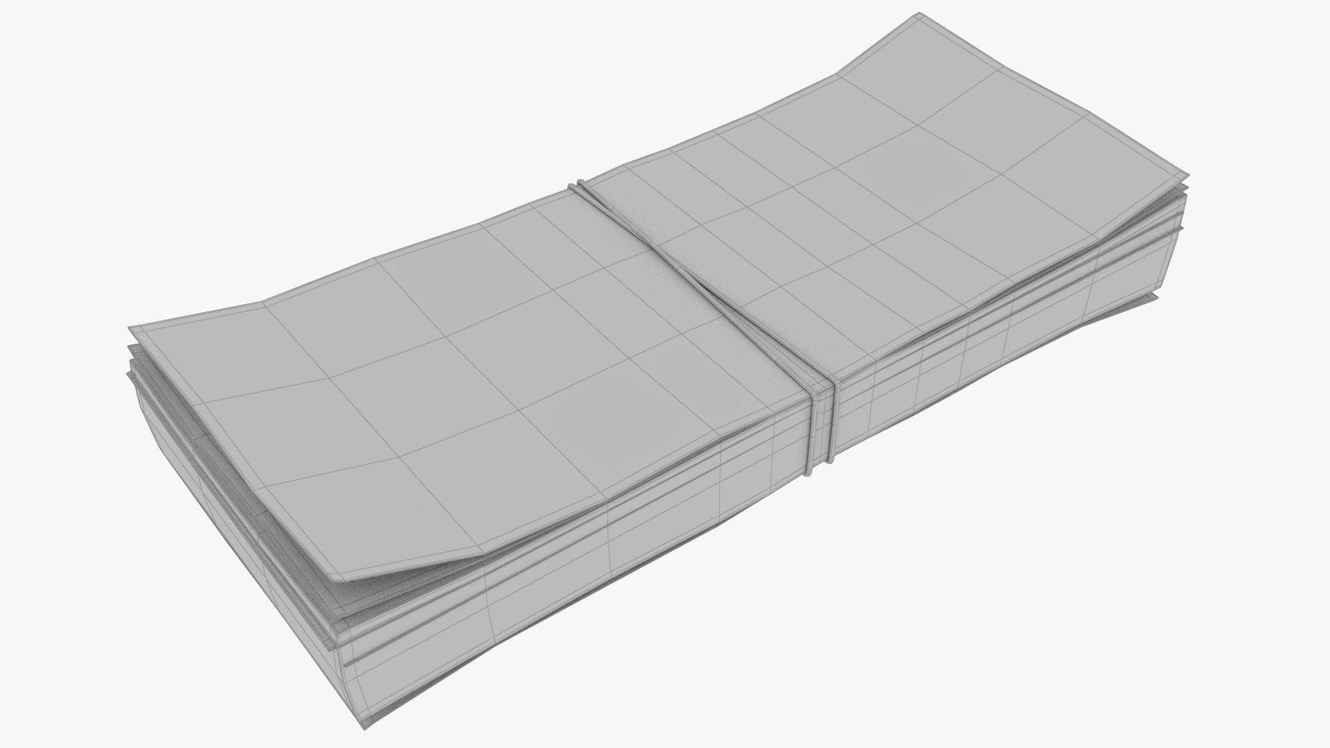 Stack Of Cartoon Money Bills V2 3D - TurboSquid 2012123