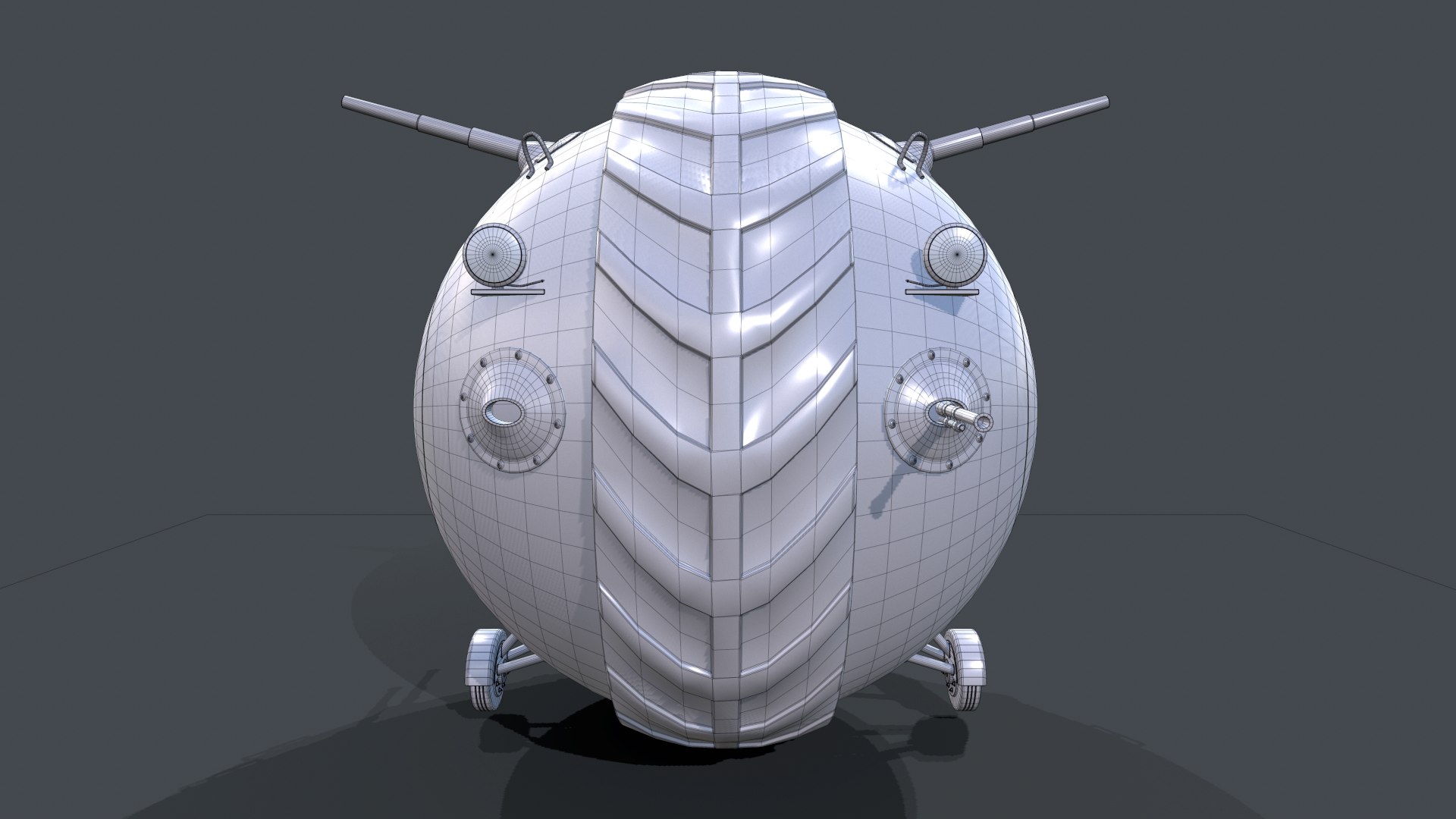 3D Ball tank Clean model - TurboSquid 1792378
