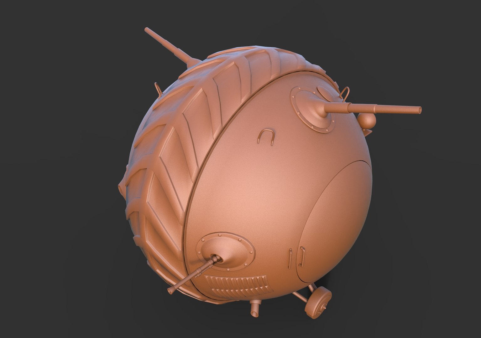 3D Ball tank Clean model - TurboSquid 1792378