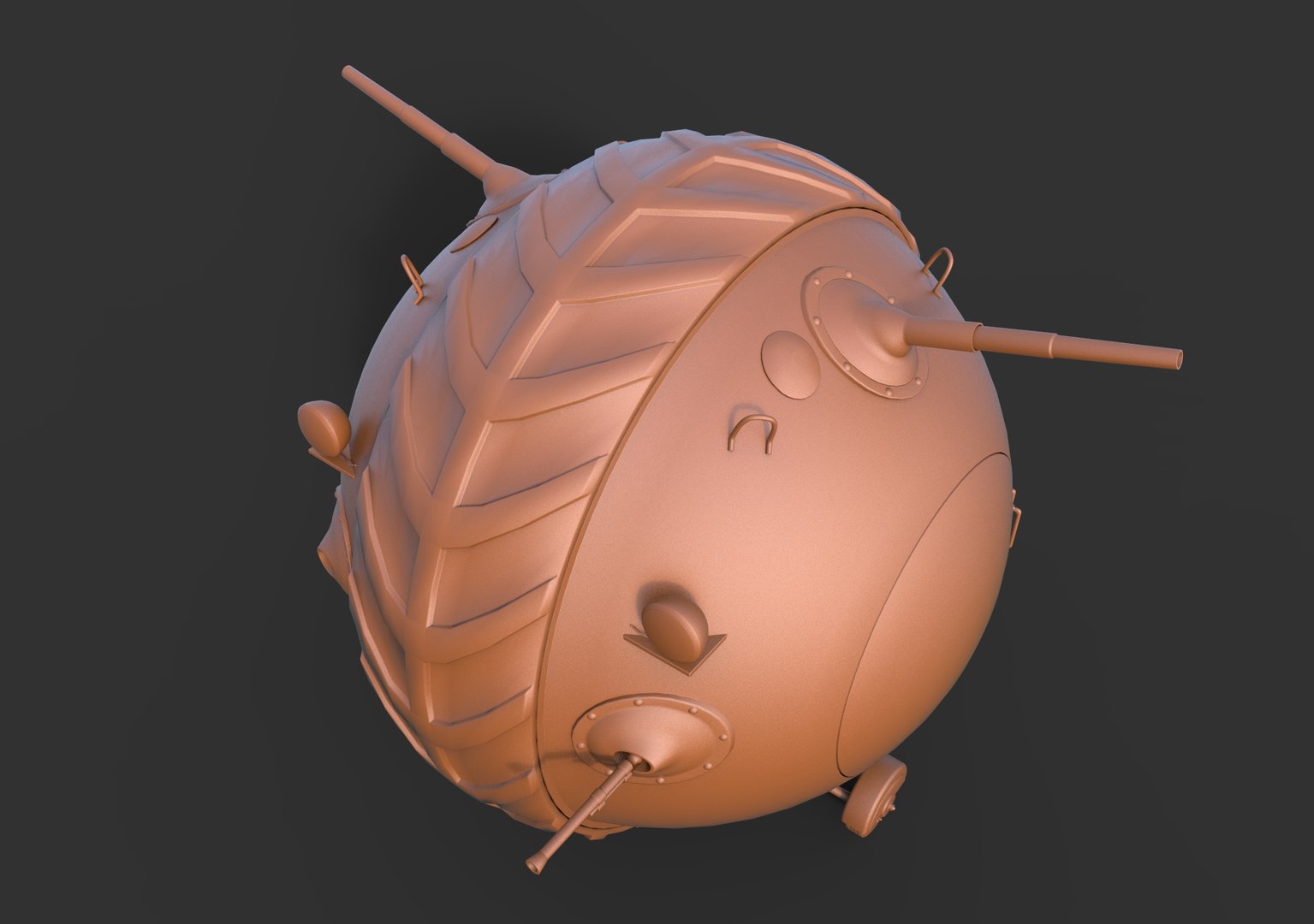 3D Ball tank Clean model - TurboSquid 1792378