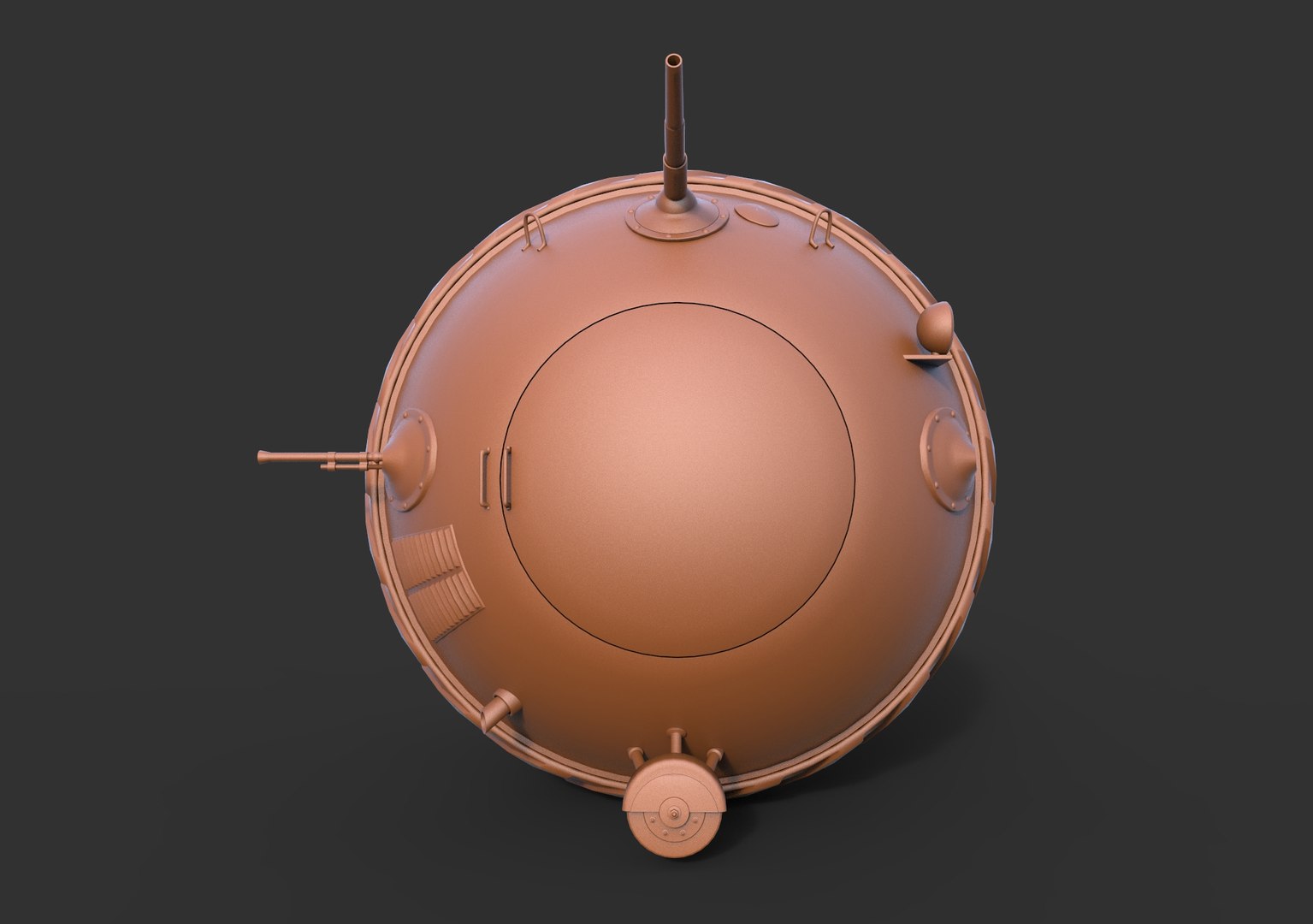 3D Ball tank Clean model - TurboSquid 1792378