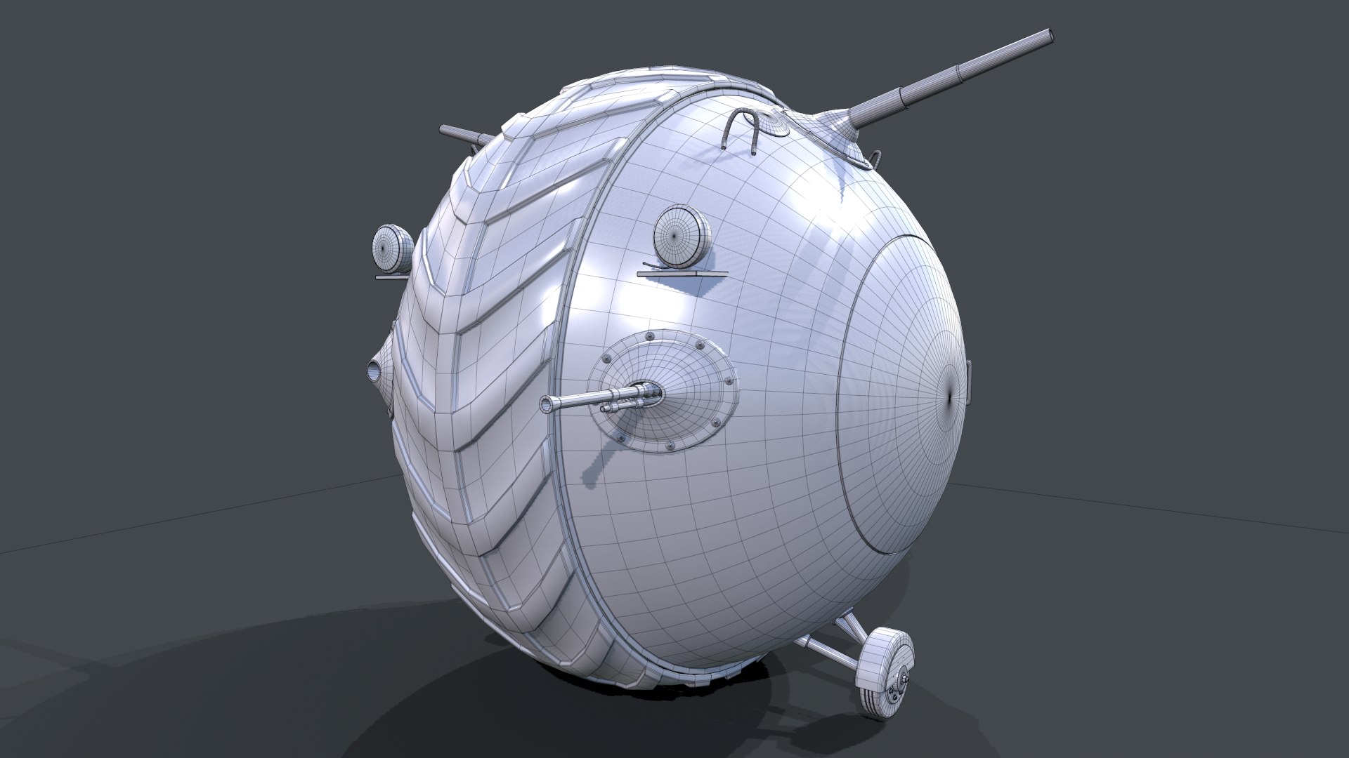 3D Ball tank Clean model - TurboSquid 1792378