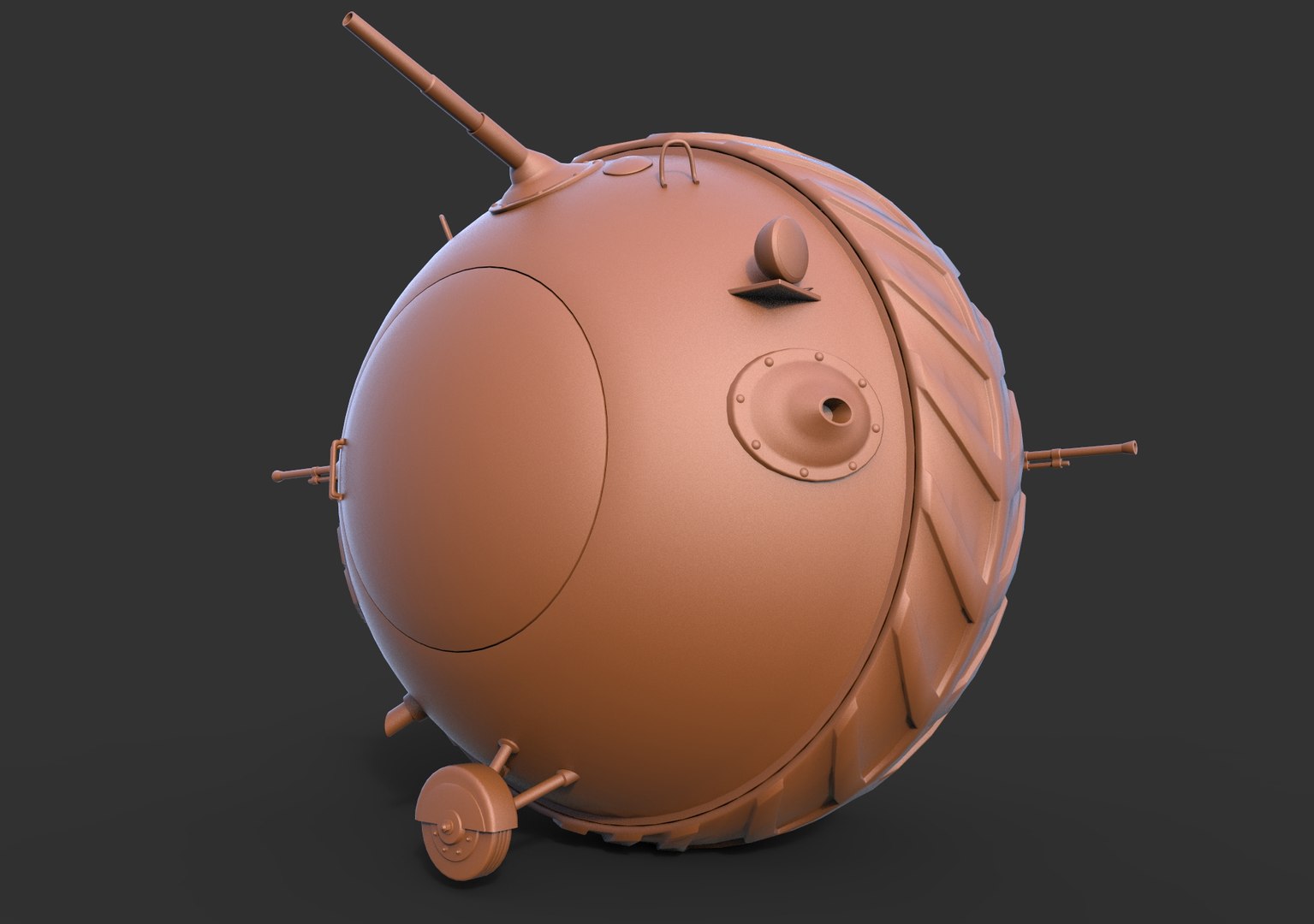 3D Ball tank Clean model - TurboSquid 1792378