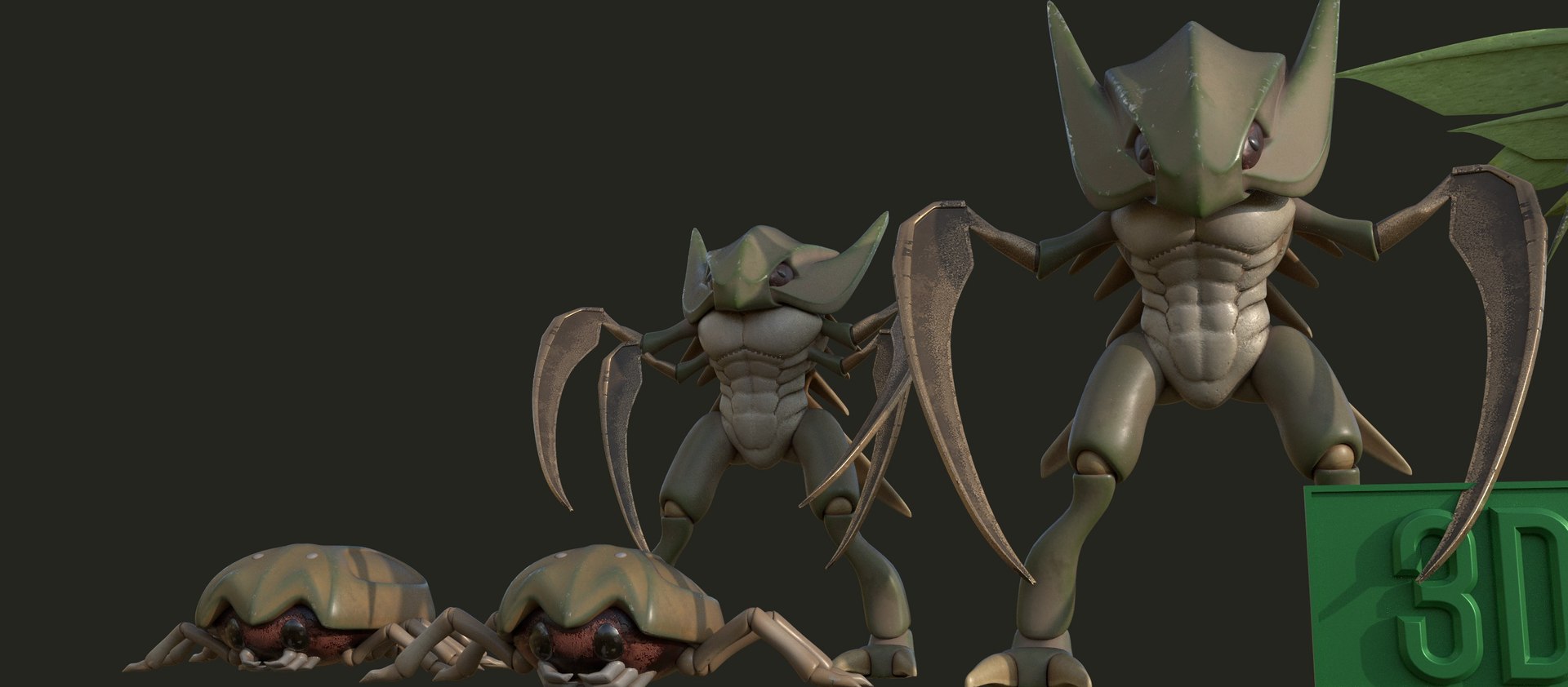 3D Creature Monster Bundles- Insects- Evolution Variety Pack Model ...