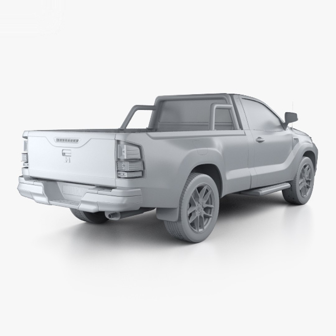 Generic single cab 3D - TurboSquid 1524635