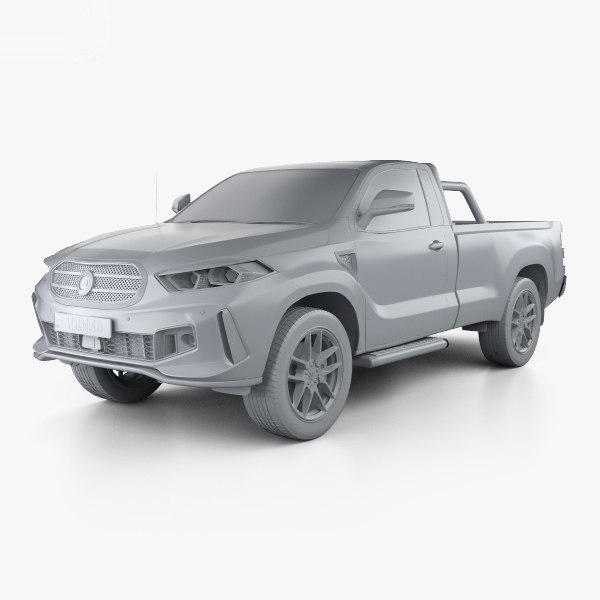 Generic single cab 3D - TurboSquid 1524635