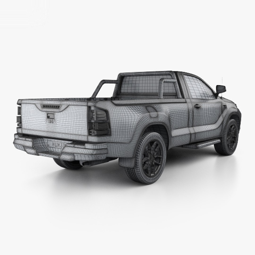 Generic single cab 3D - TurboSquid 1524635