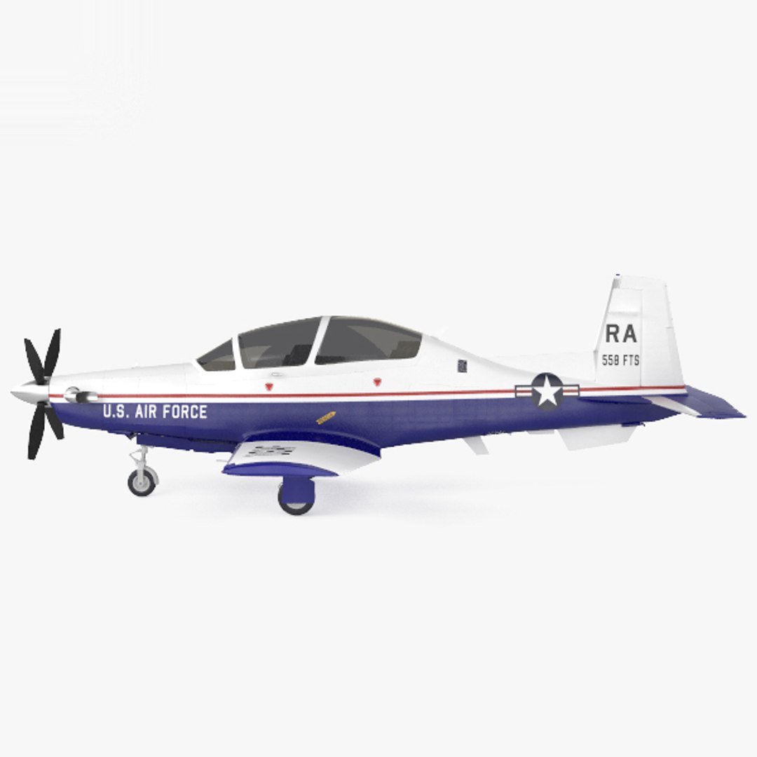 Beechcraft T-6a T 3D - TurboSquid 1446520