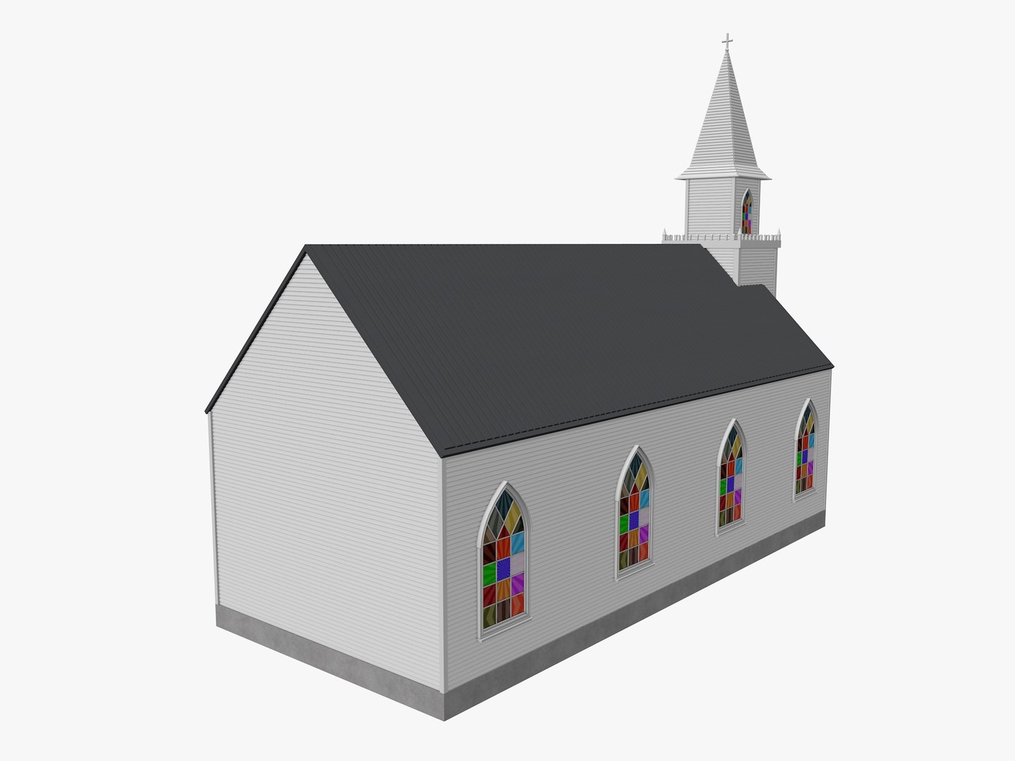 Church Model - TurboSquid 2234395