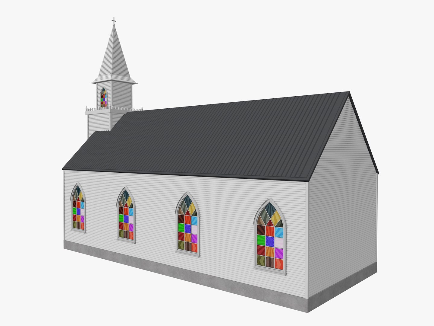 Church Model - TurboSquid 2234395