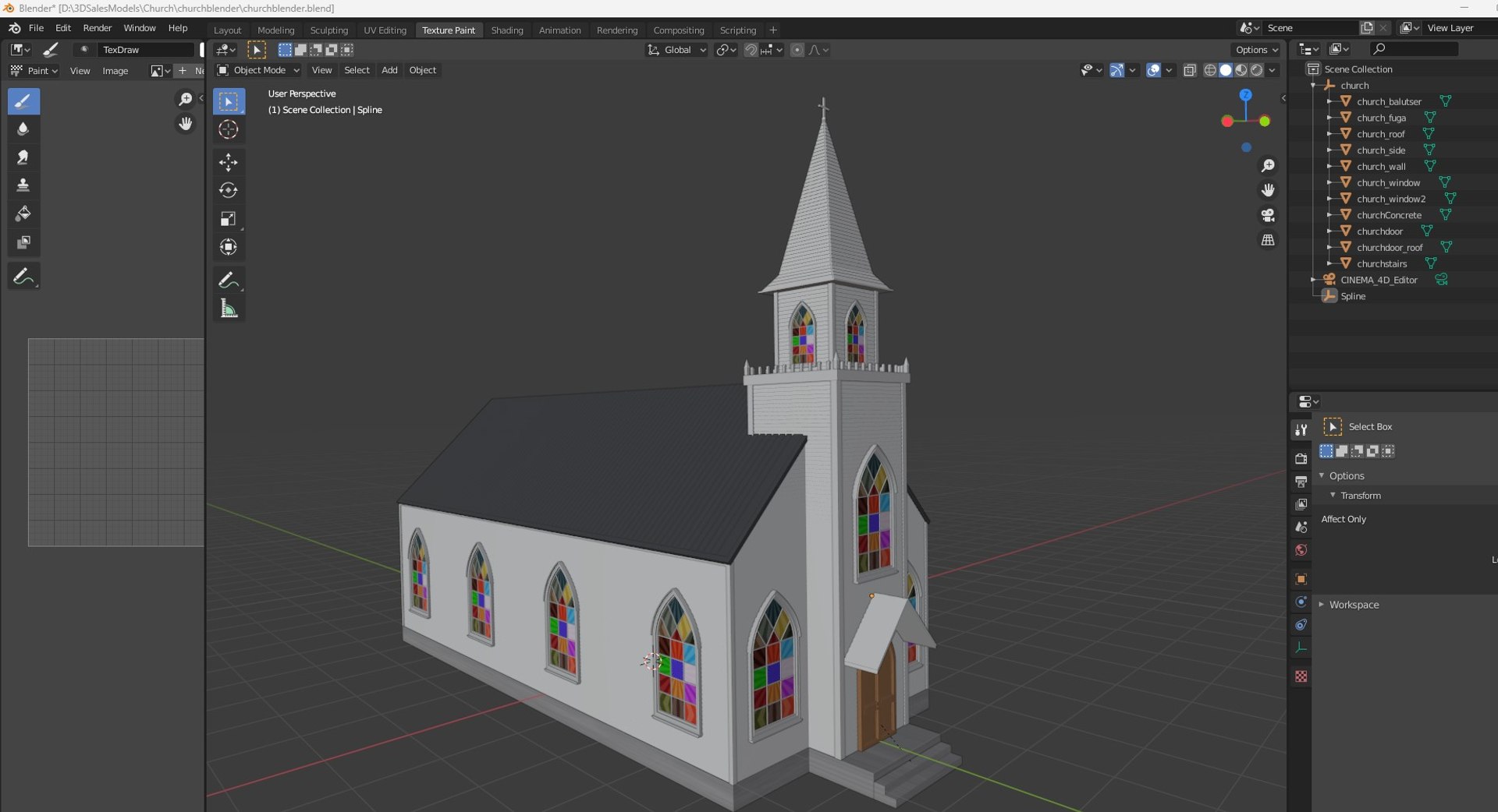 Church Model - TurboSquid 2234395