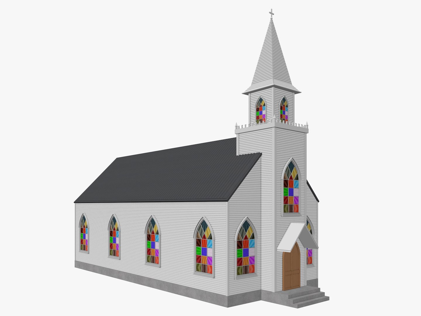 Church Model - TurboSquid 2234395