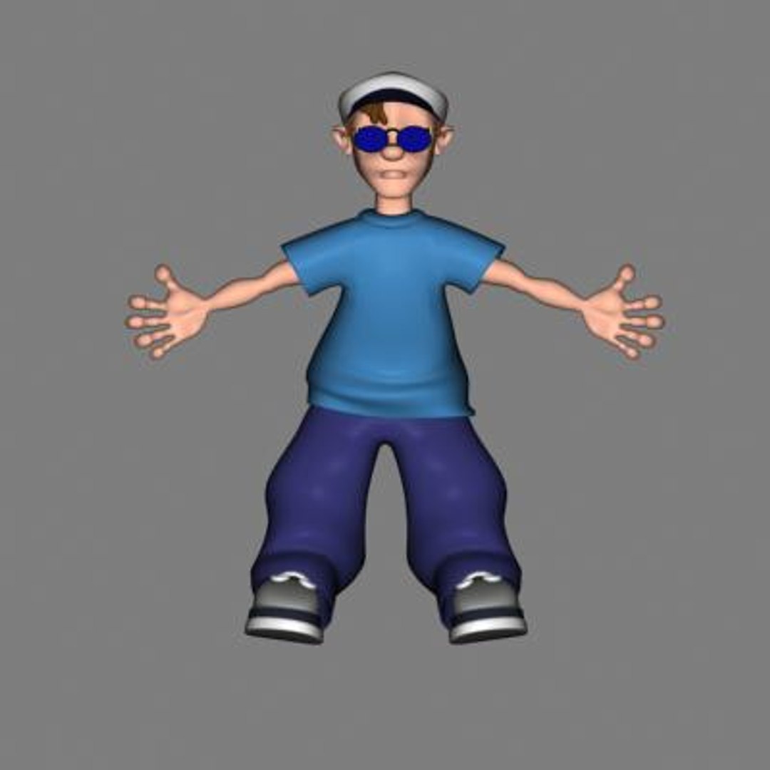 boy child male 3d dxf