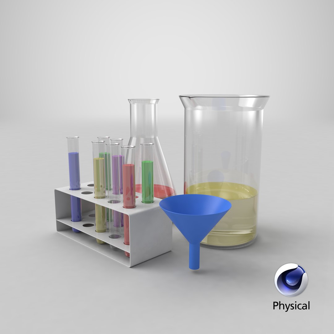 Lab Glassware Set 3D Model - TurboSquid 1792322