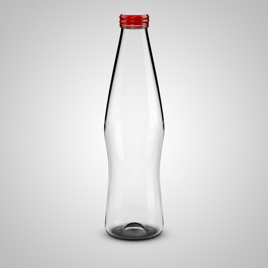 Cinema4d Glass Bottle Threaded Cap
