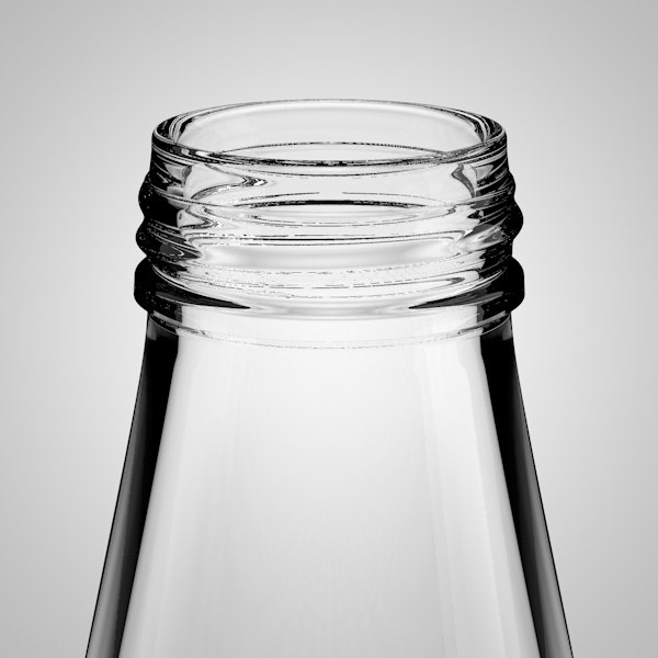 cinema4d glass bottle threaded cap