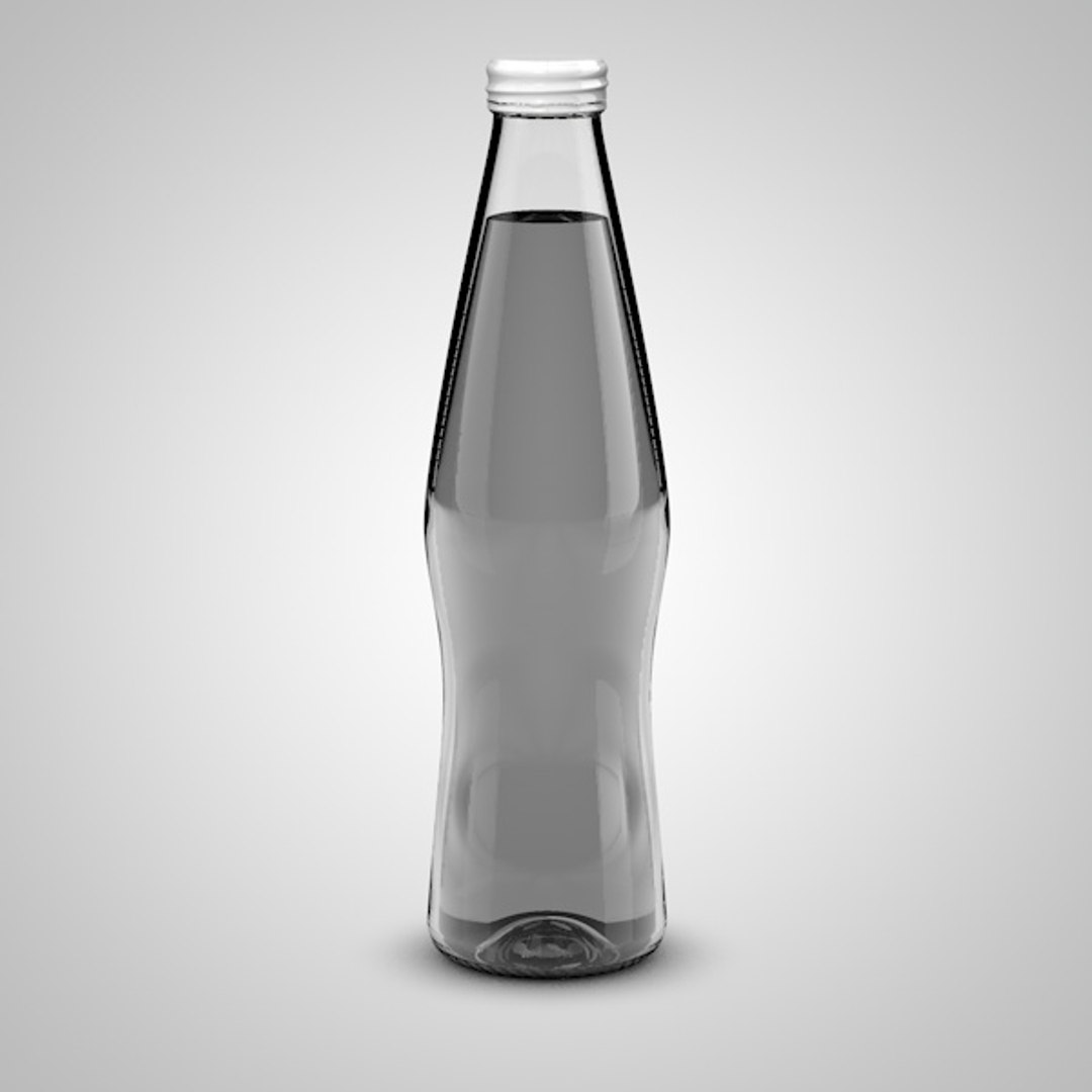 Cinema4d Glass Bottle Threaded Cap