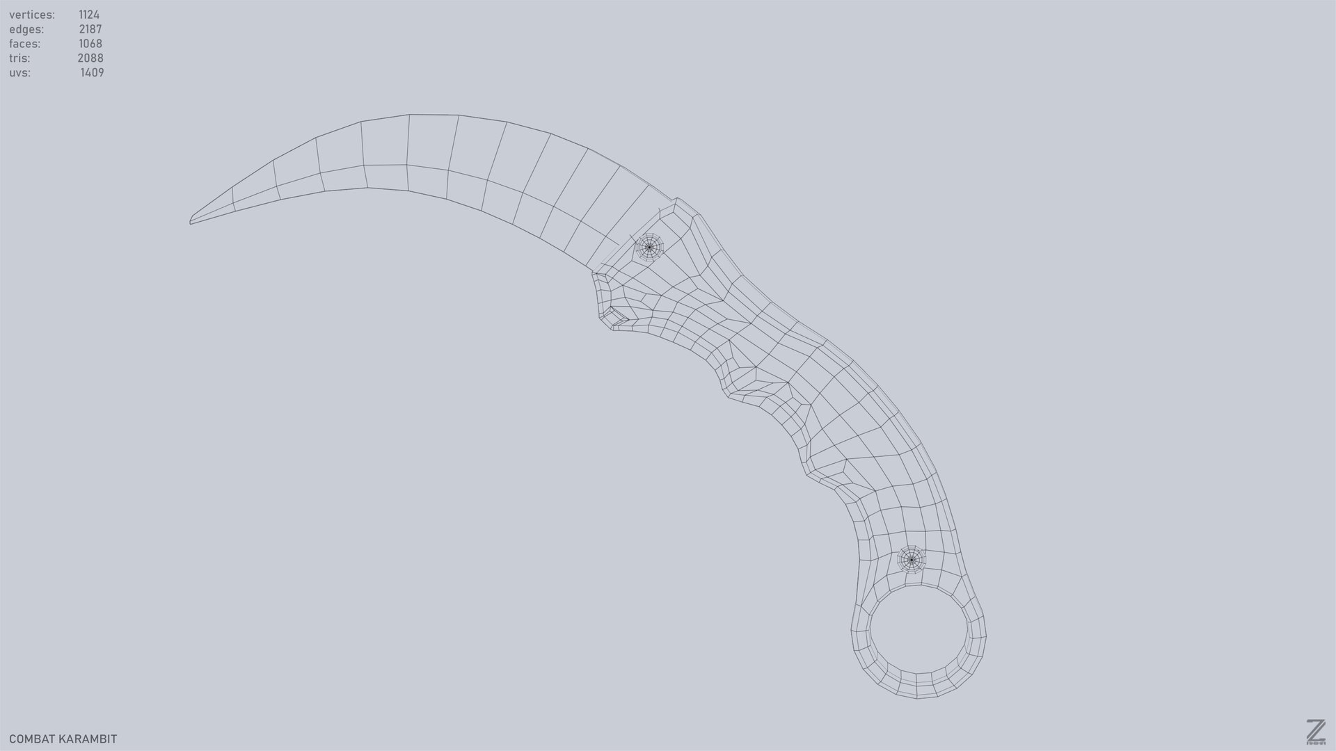 3D Combat Karambit Model - TurboSquid 2418860