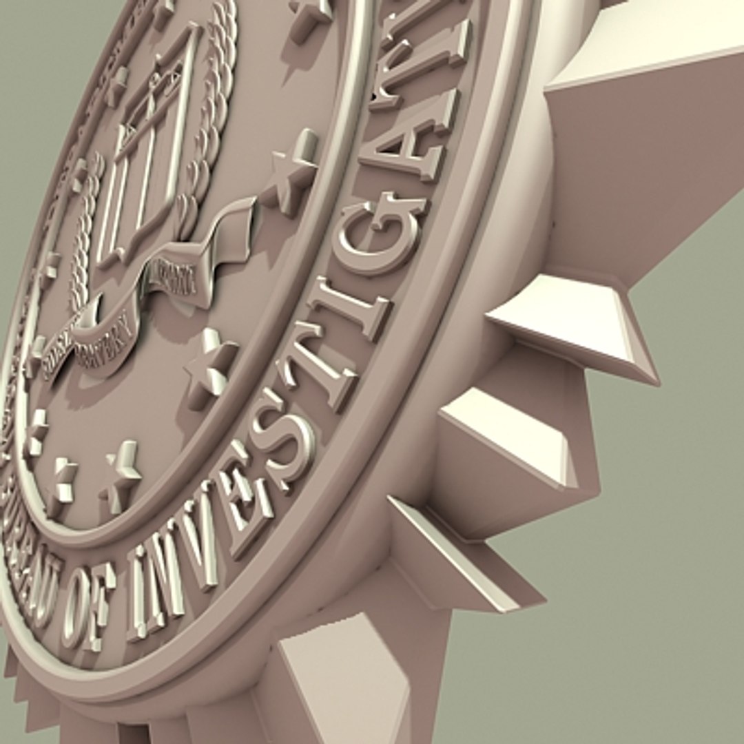 Fbi Crest 3d Max