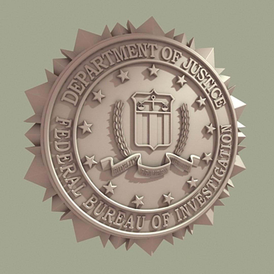 Fbi Crest 3d Max