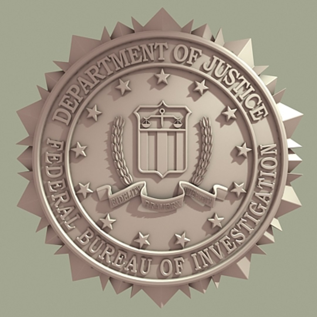 Fbi Crest 3d Max
