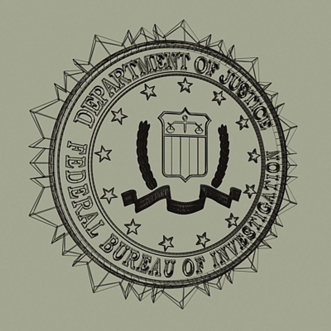 Fbi Crest 3d Max
