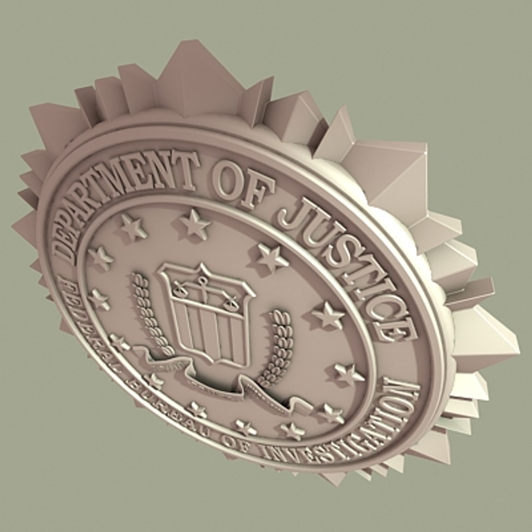 Fbi Crest 3d Max