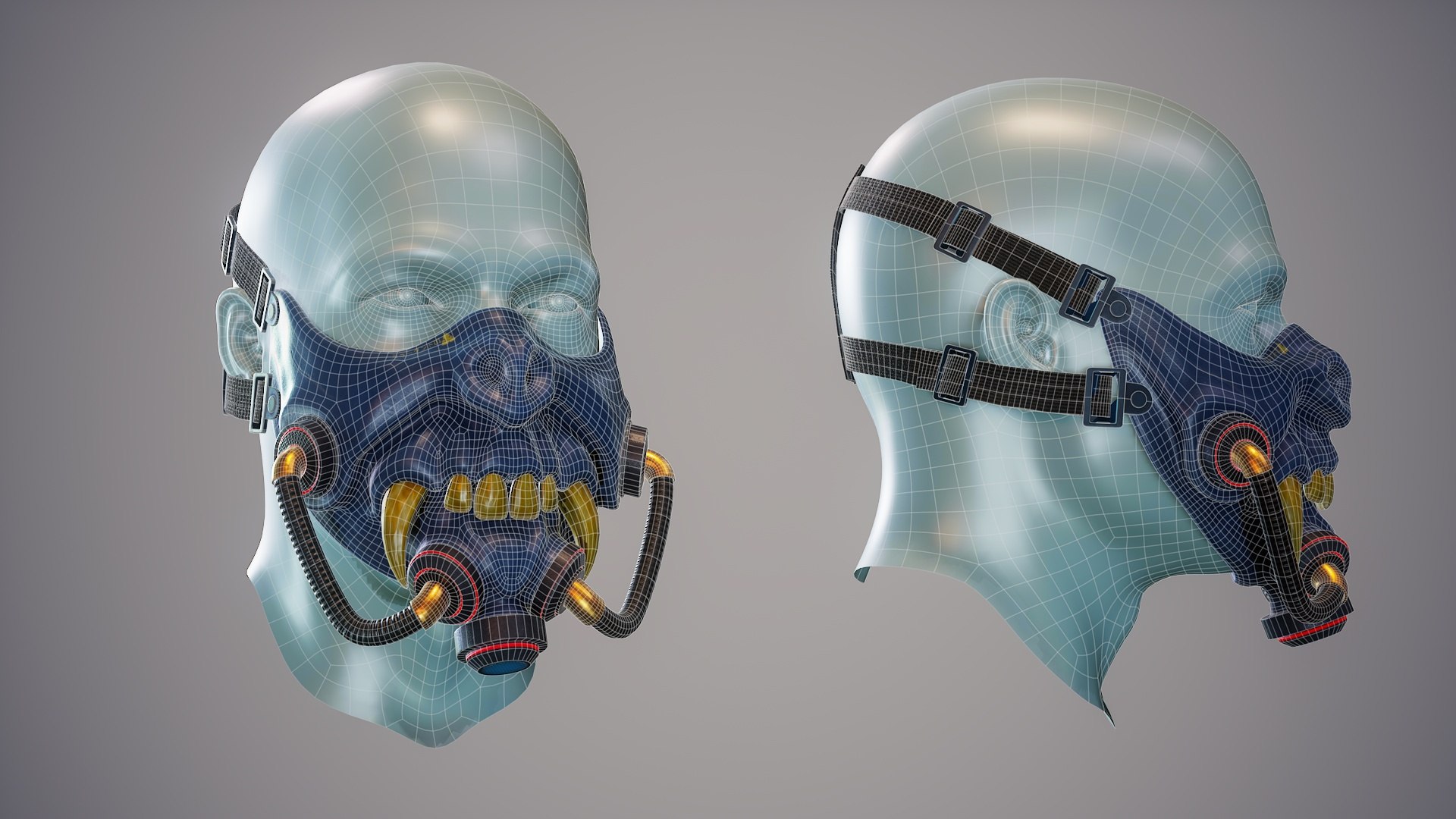Cyber Mask 01 3D - TurboSquid 2149960