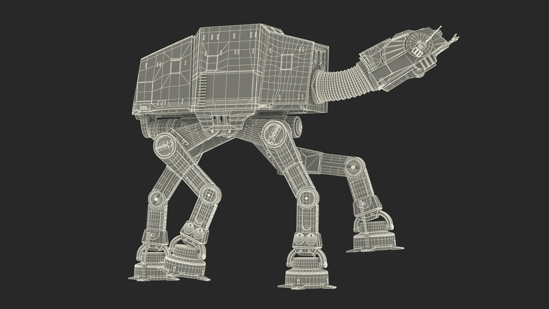 3D Star Wars AT AT Battle Pose - TurboSquid 2136244